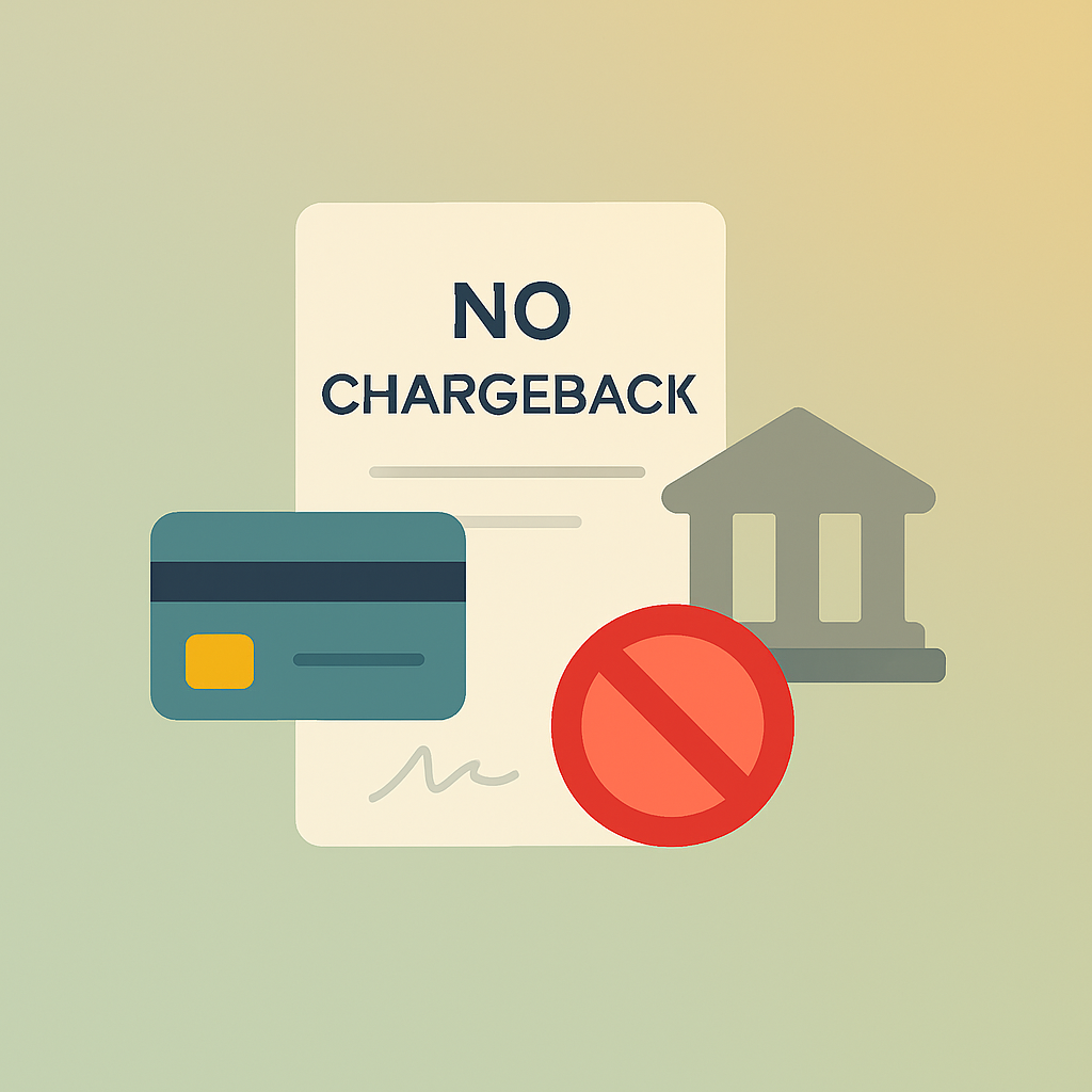 What is the “No Chargeback” Agreement?