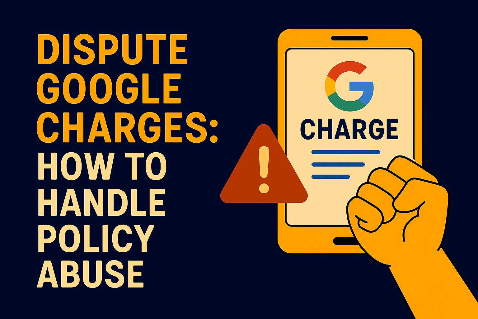 Dispute Google Charges: How to Handle Policy Abuse
