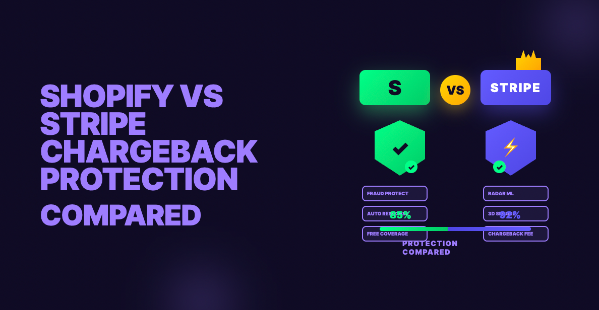Shopify vs Stripe Chargeback Protection Compared