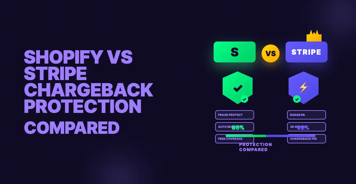Shopify vs Stripe Chargeback Protection Compared